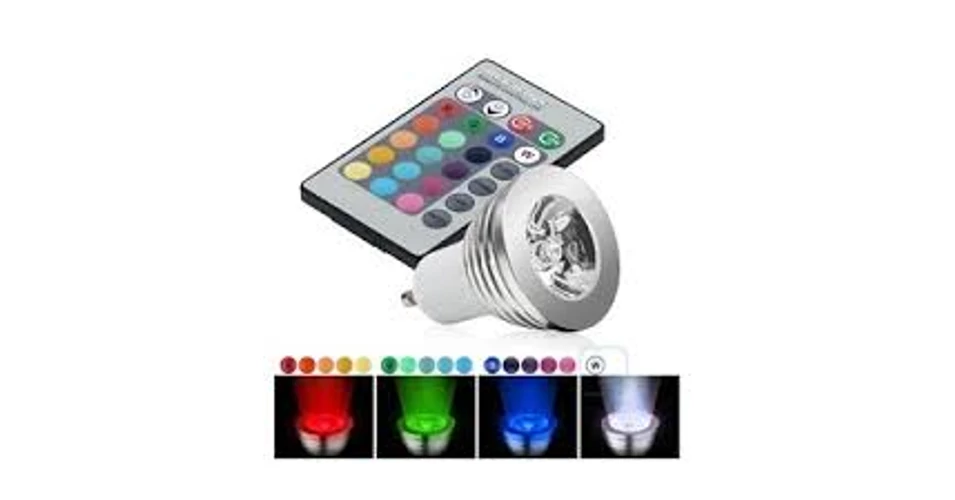 LED spot 45°,GU10, 3W, 230V, RGB Színváltós, távirányítós - GU10 - Ledbarlang LED áruház